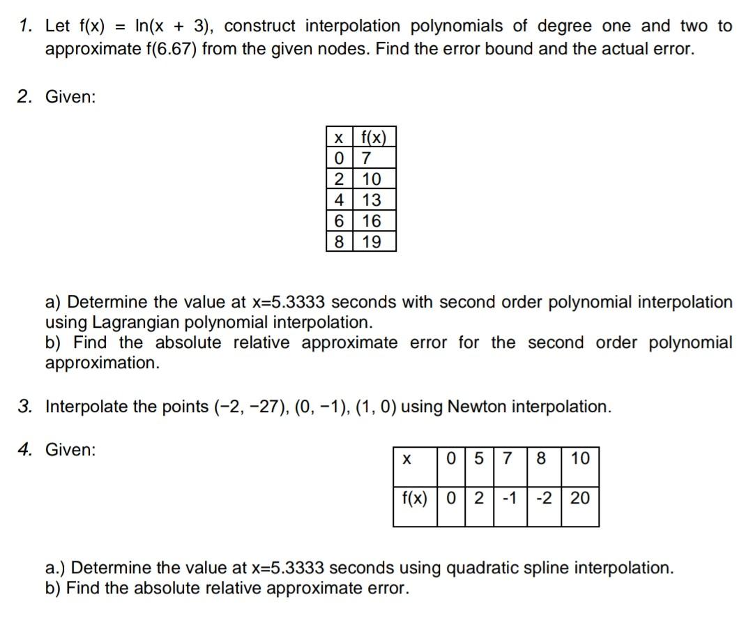 Kindly provide the MathLab Code for each item. This | Chegg.com
