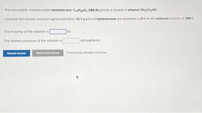 Solved The nonvolatile, nonelectrolyte saccharin, C7H5NO3 | Chegg.com