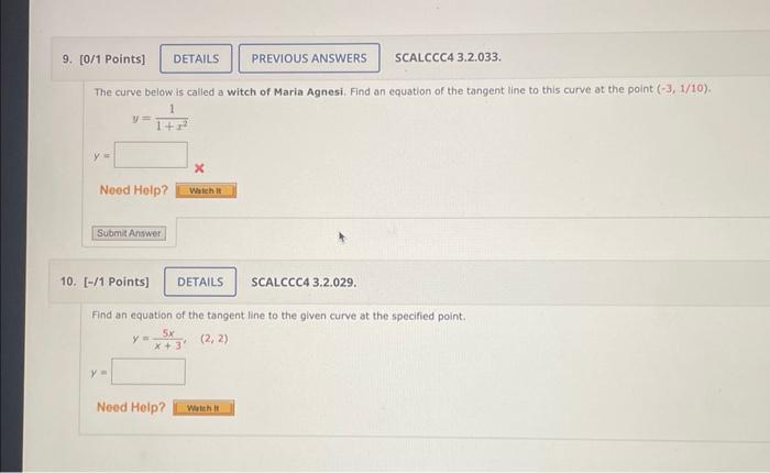 Solved The curve below is called a witch of Maria Agnesi. | Chegg.com