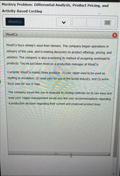 Mastery Problem: Differential Analysis, Product | Chegg.com
