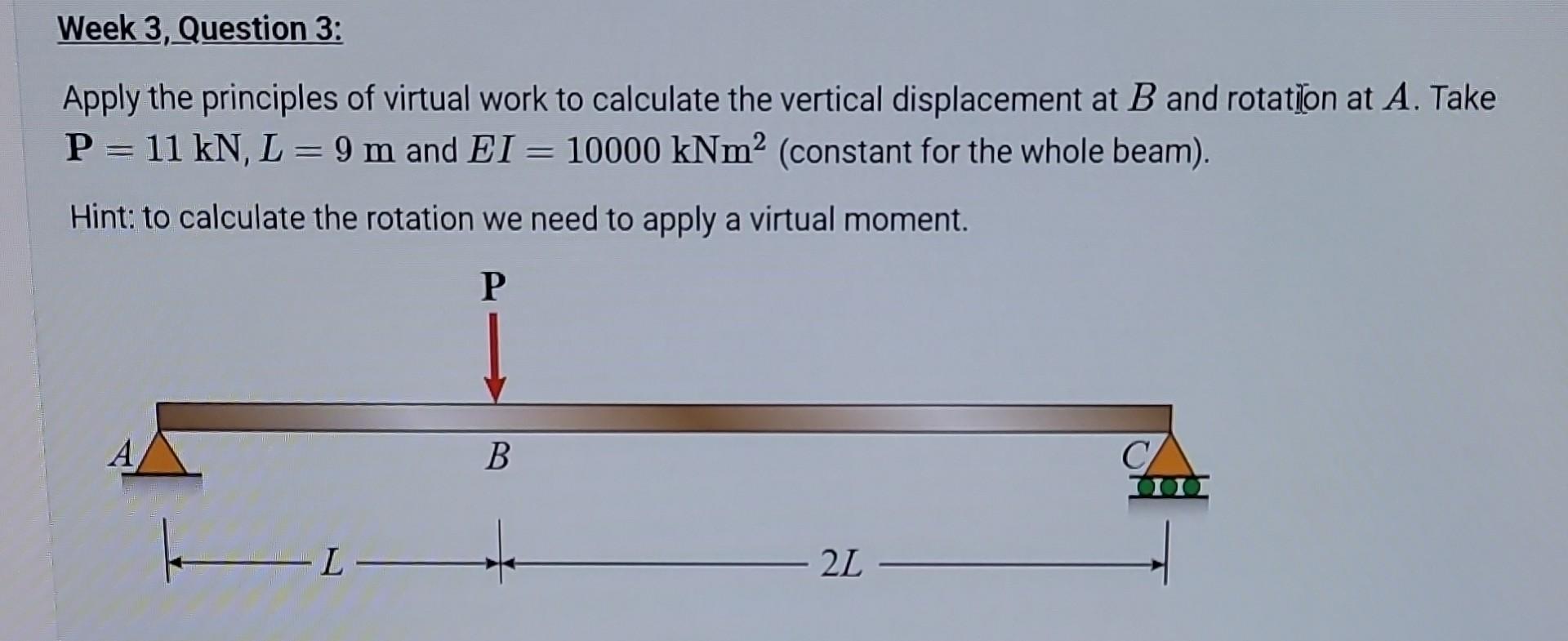 Solved Apply the principles of virtual work to calculate the | Chegg.com