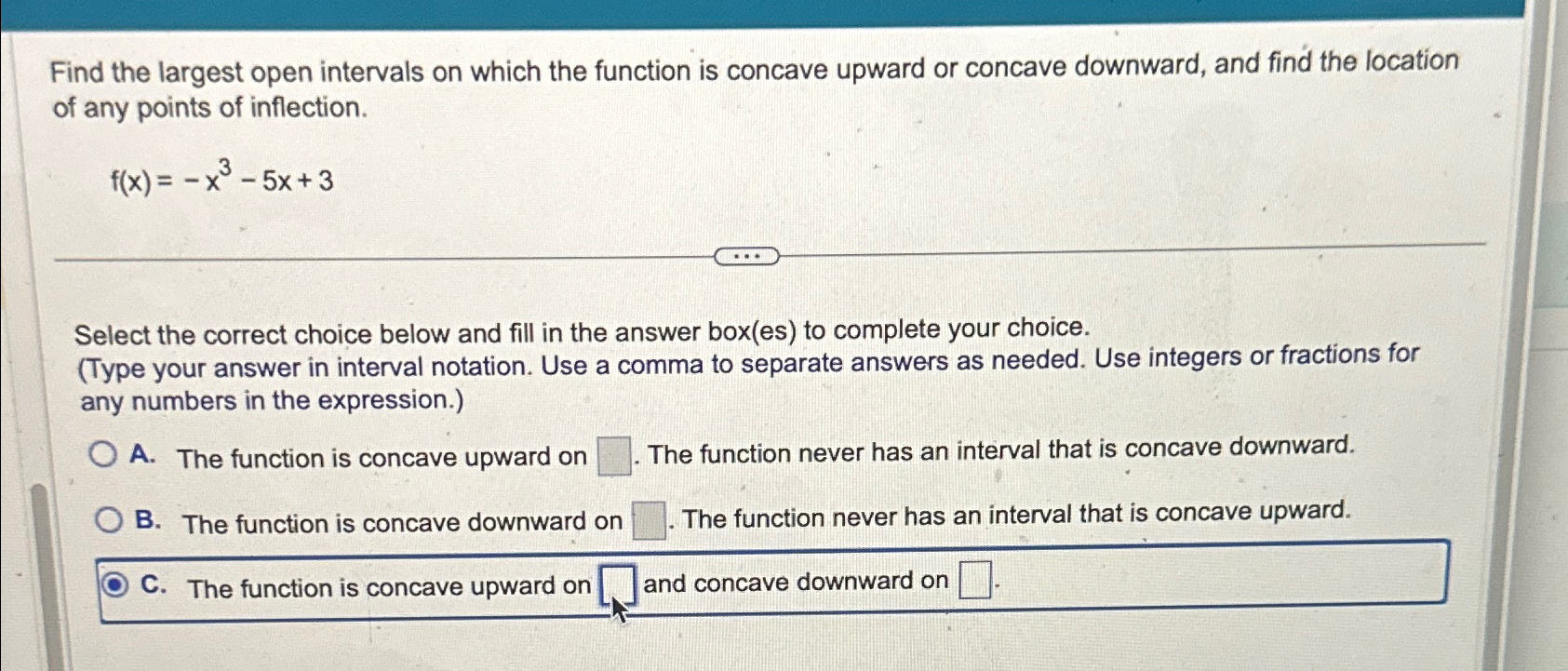 Solved Find the largest open intervals on which the function | Chegg.com