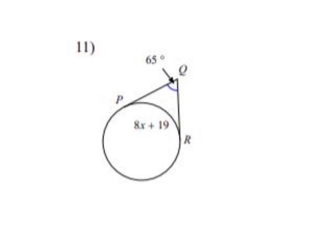 Solved 11) 65 8x + 19 R | Chegg.com
