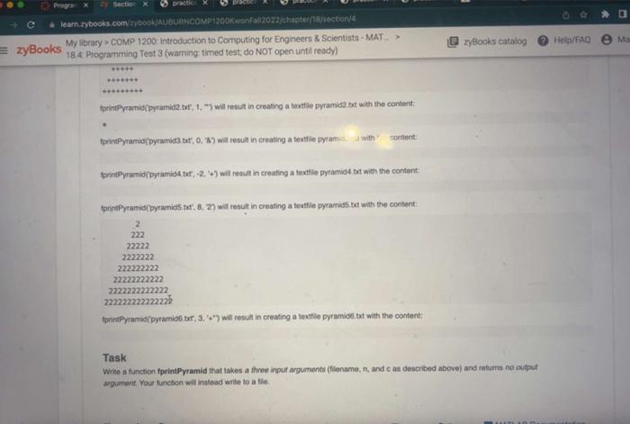 Solved Problem Given a filename, an integer n, and a single | Chegg.com