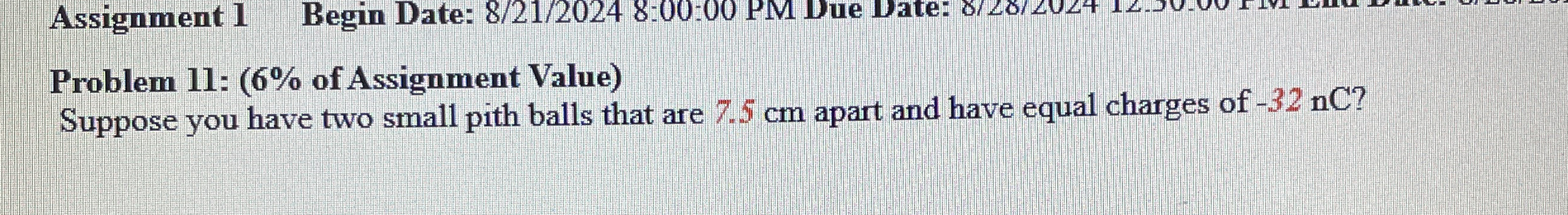 Solved Problem 11: ( 6% ﻿of Assignment Value)Suppose you | Chegg.com