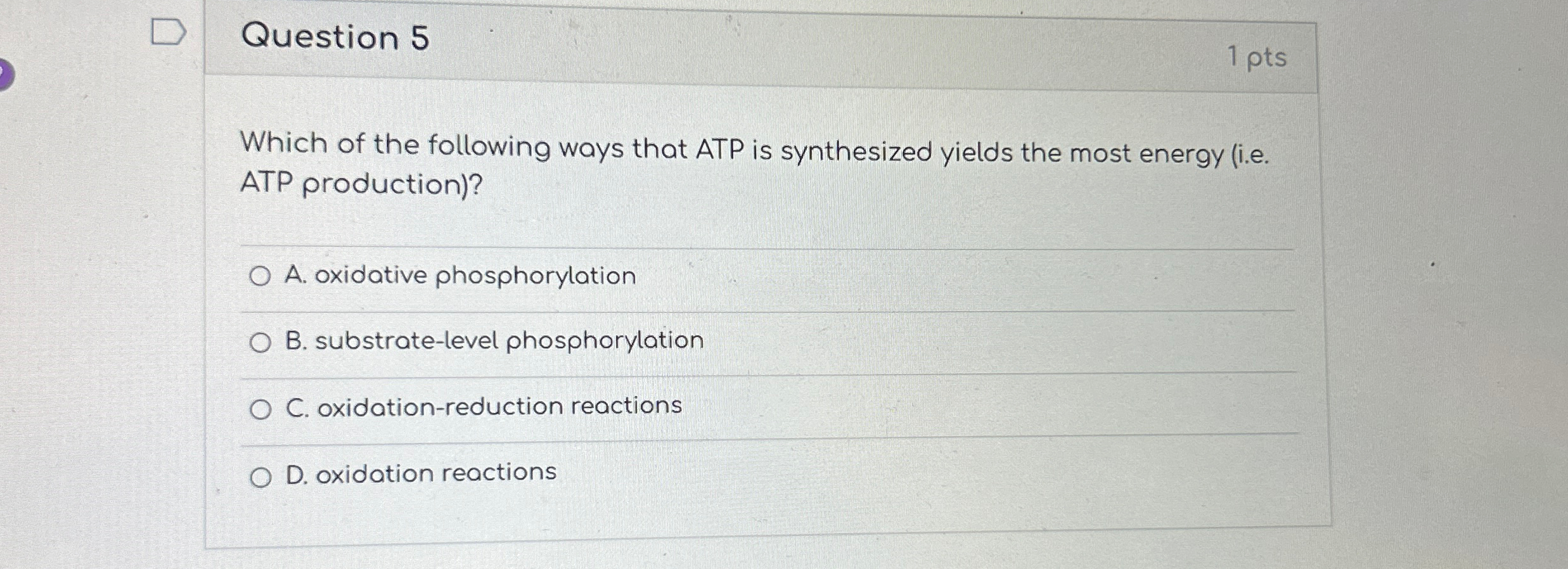 Solved Question 51 ﻿otsWhich of the following ways that ATP | Chegg.com