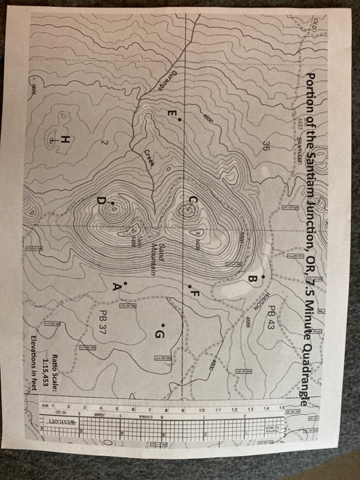 Solved Questions 1-6 refer to the Santiam Junction, OR, | Chegg.com