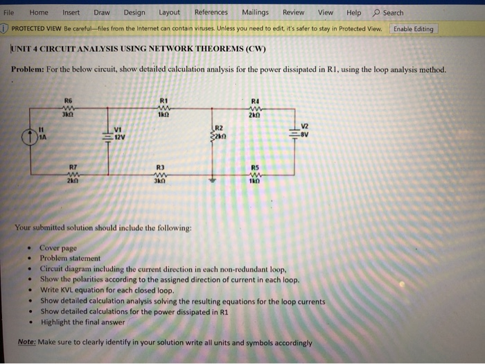Solved File Home Insert Draw Design Layout References | Chegg.com