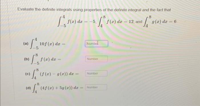 Solved Evaluate the definite integrals using properties of | Chegg.com