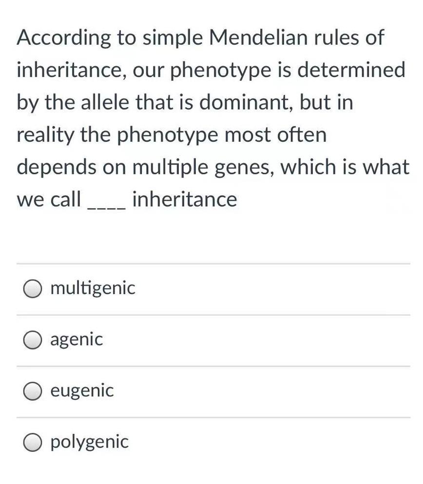 Solved According to simple Mendelian rules of inheritance, | Chegg.com