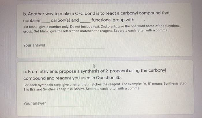 Solved 3. You want to synthesize 2-propanol (rubbing | Chegg.com