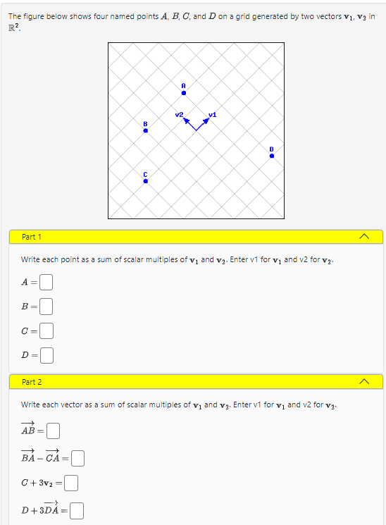 Solved La siguiente figura muestra cuatro puntos con | Chegg.com