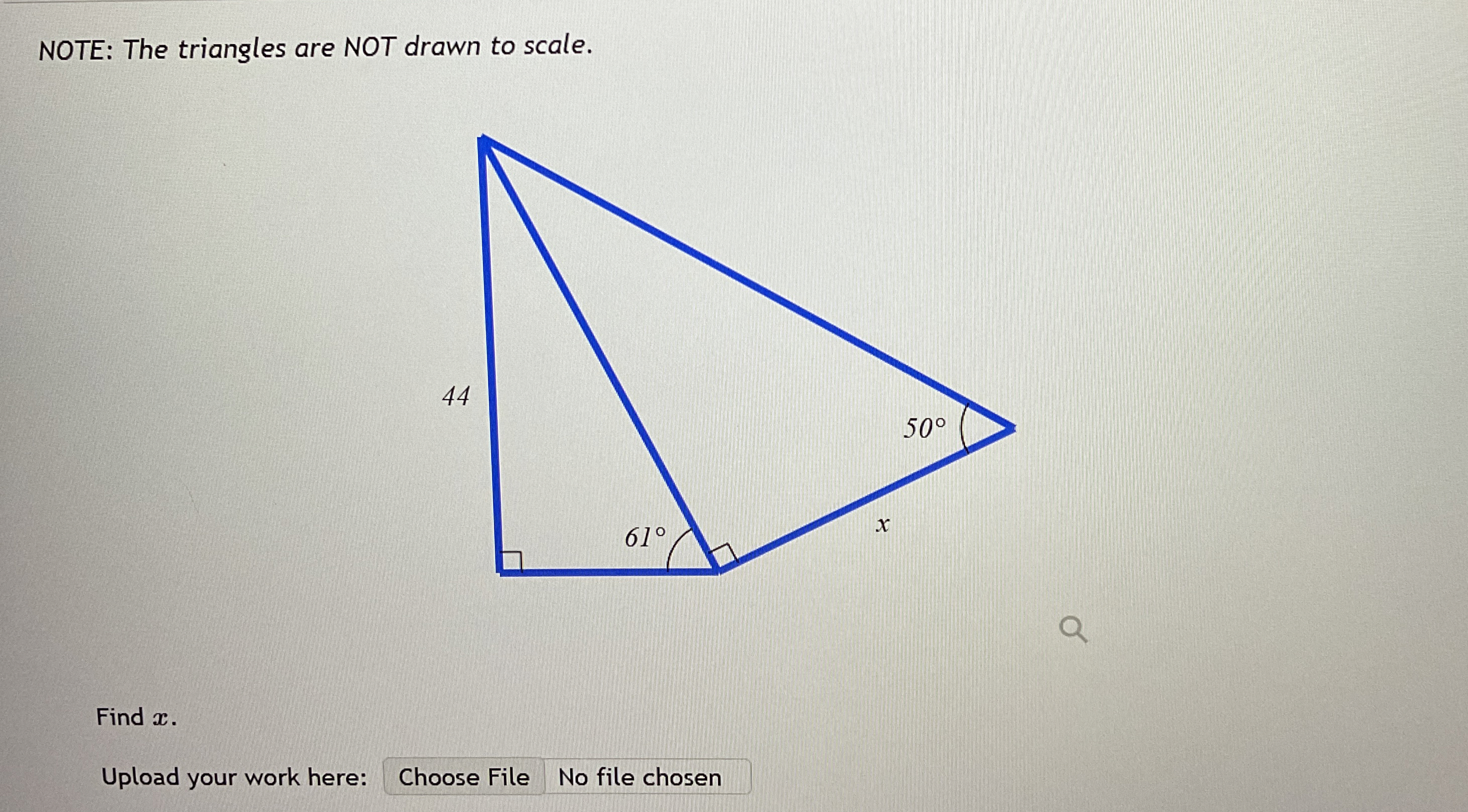 Solved NOTE: The triangles are NOT drawn to scale.Find | Chegg.com
