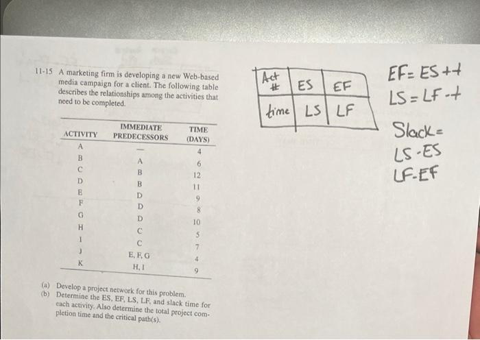 Solved 11-15 A marketing firm is developing a new Web-based | Chegg.com