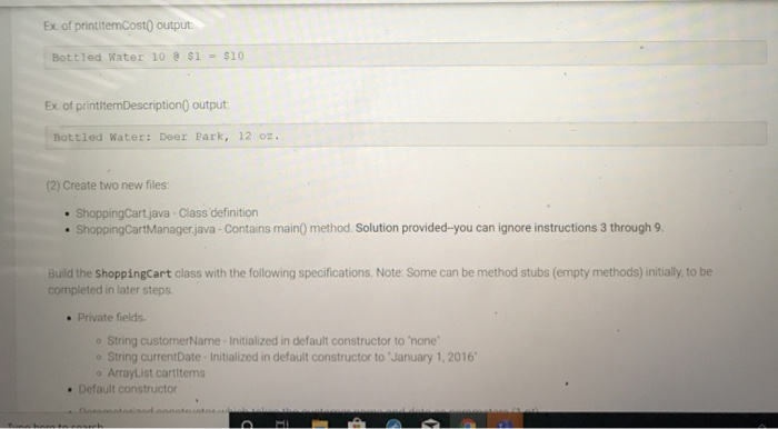 Solved 7.24 Lab 14b: Online shopping cart (continued) Note: | Chegg.com