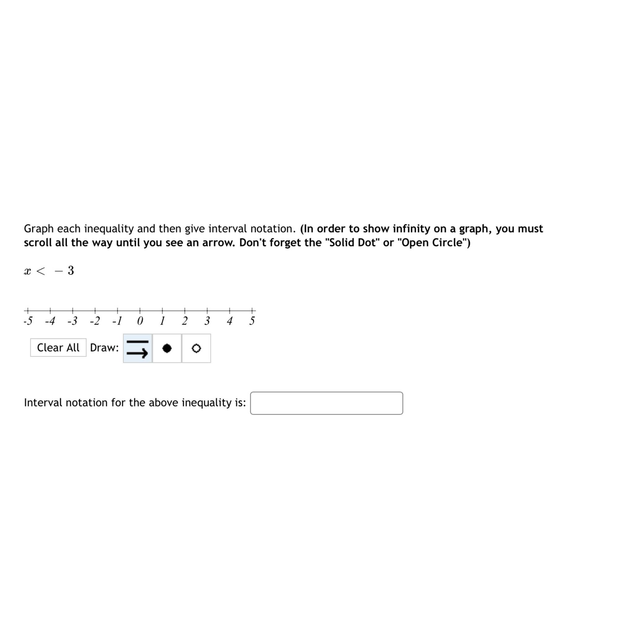 Solved Graph each inequality and then give interval | Chegg.com