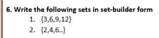 Solved Section-II-Sets 5. Write the following sets in | Chegg.com