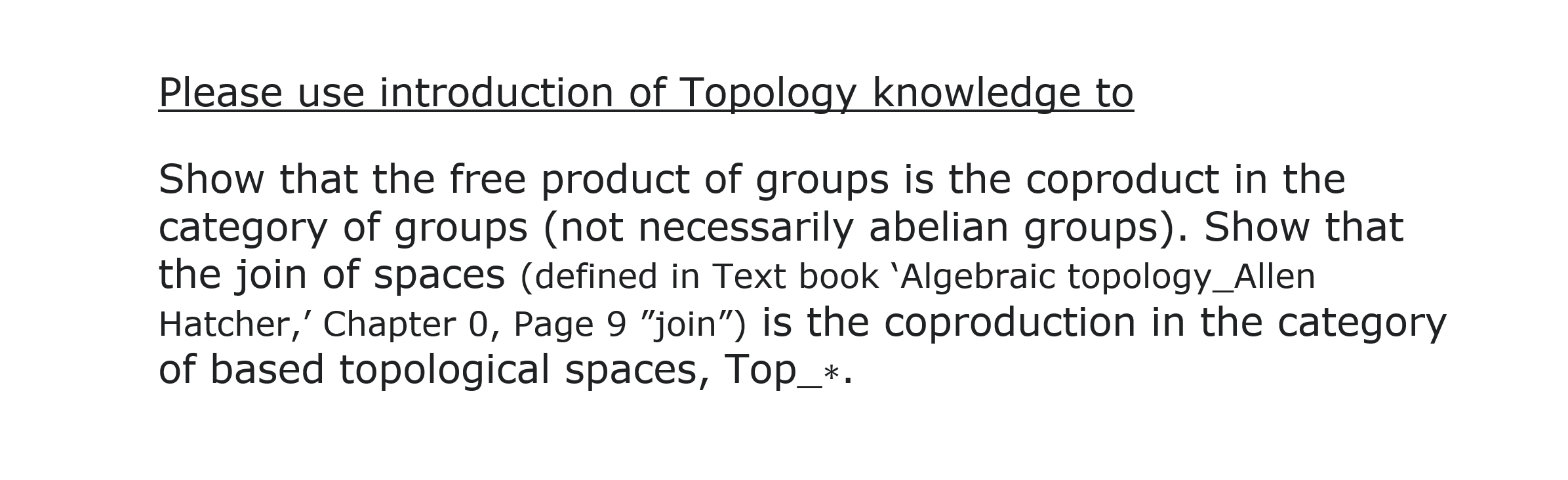 Solved Please use introduction of Topology knowledge toShow | Chegg.com