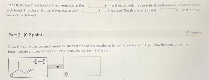 Solved The alkene 3-methyl-1-butene is reacted with Br2 in | Chegg.com