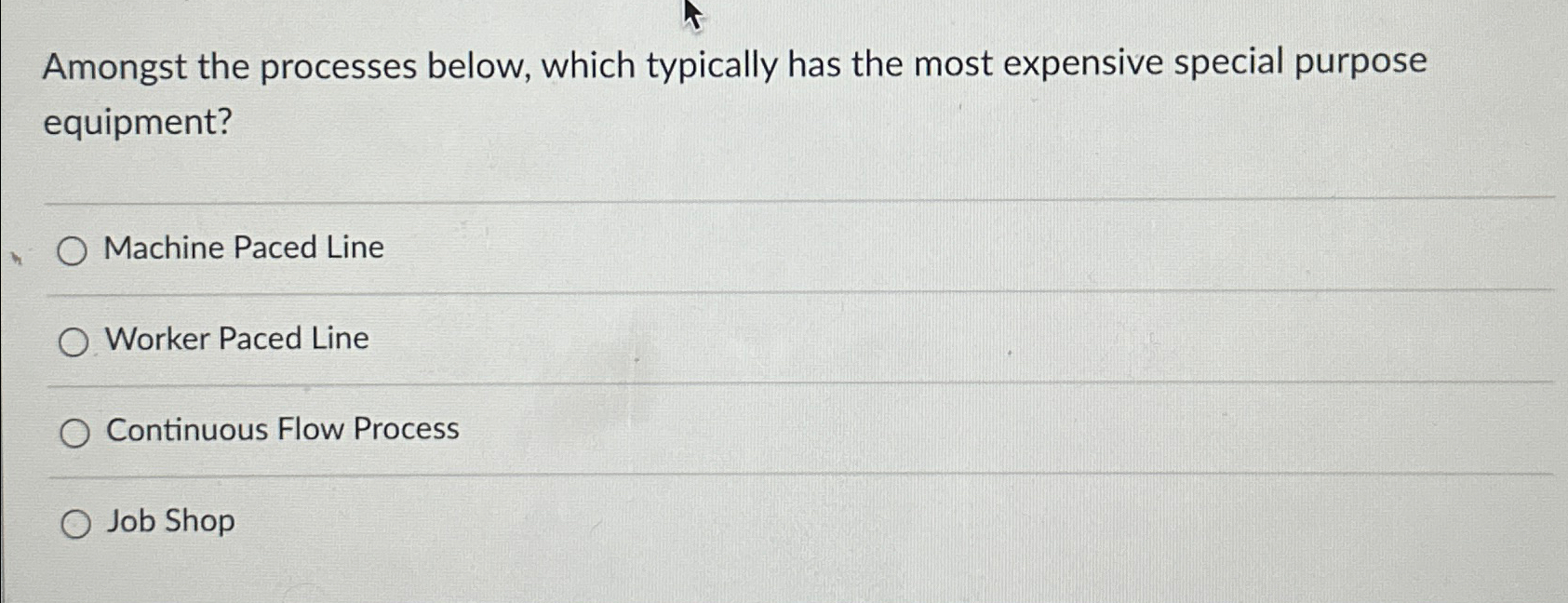 Solved Amongst the processes below, which typically has the | Chegg.com