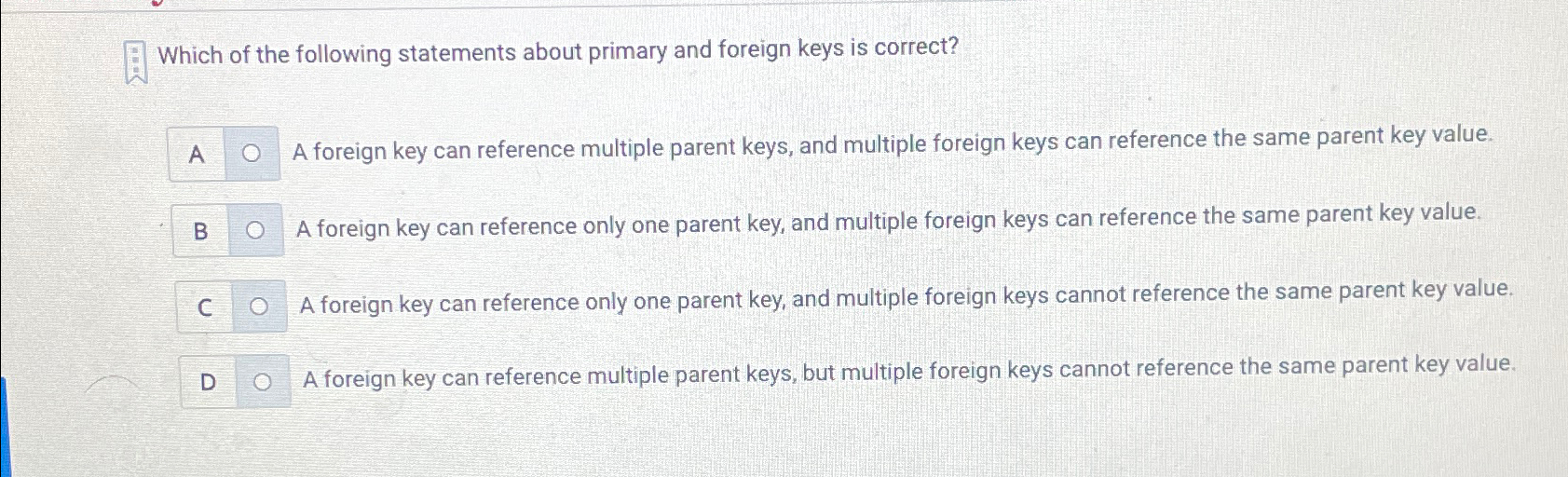 Solved Which of the following statements about primary and | Chegg.com