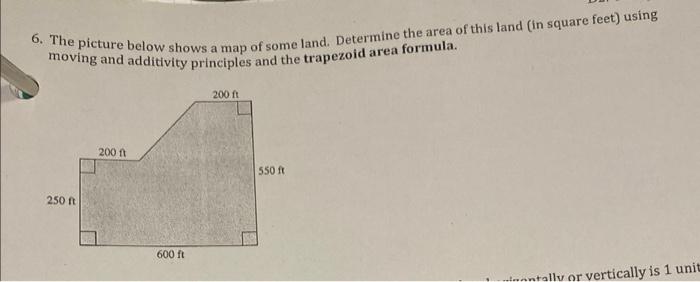 Solved 6. The picture below shows a map of some land. | Chegg.com