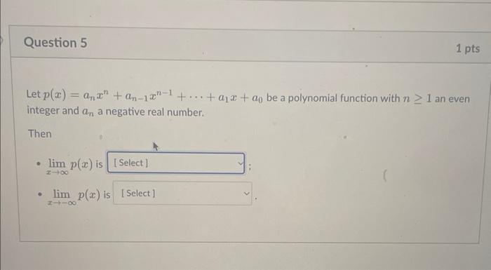 Solved Let P X Anxn An−1xn−1 ⋯ A1x A0 Be A Polynomial