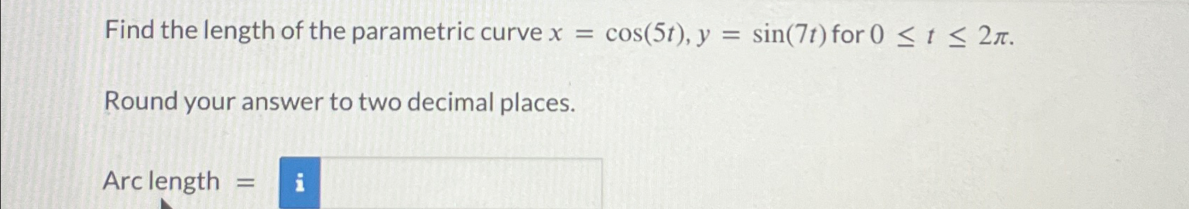 Solved Find the length of the parametric curve | Chegg.com