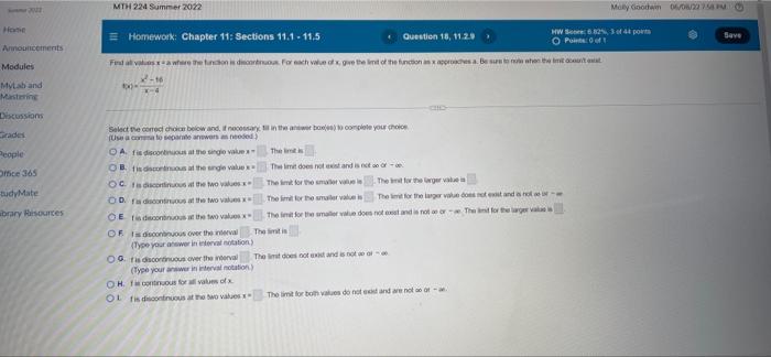 Solved 201 Hote Announcements Modules MyLab and Mastering | Chegg.com