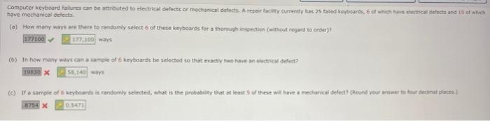 Solved Computer keyboard failures can be attributed to | Chegg.com