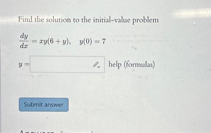Solved Find the solution to the initial-value problem | Chegg.com