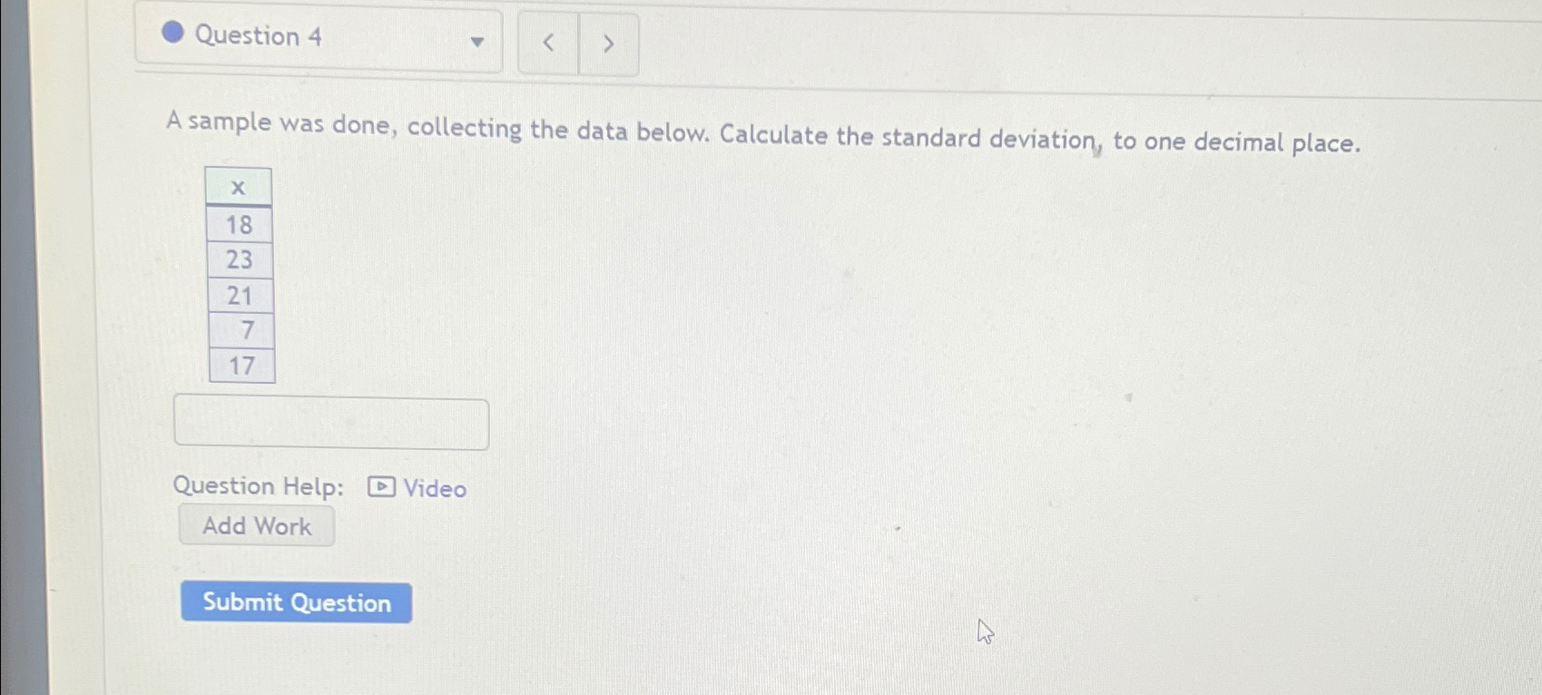 Solved Question 4A sample was done, collecting the data | Chegg.com