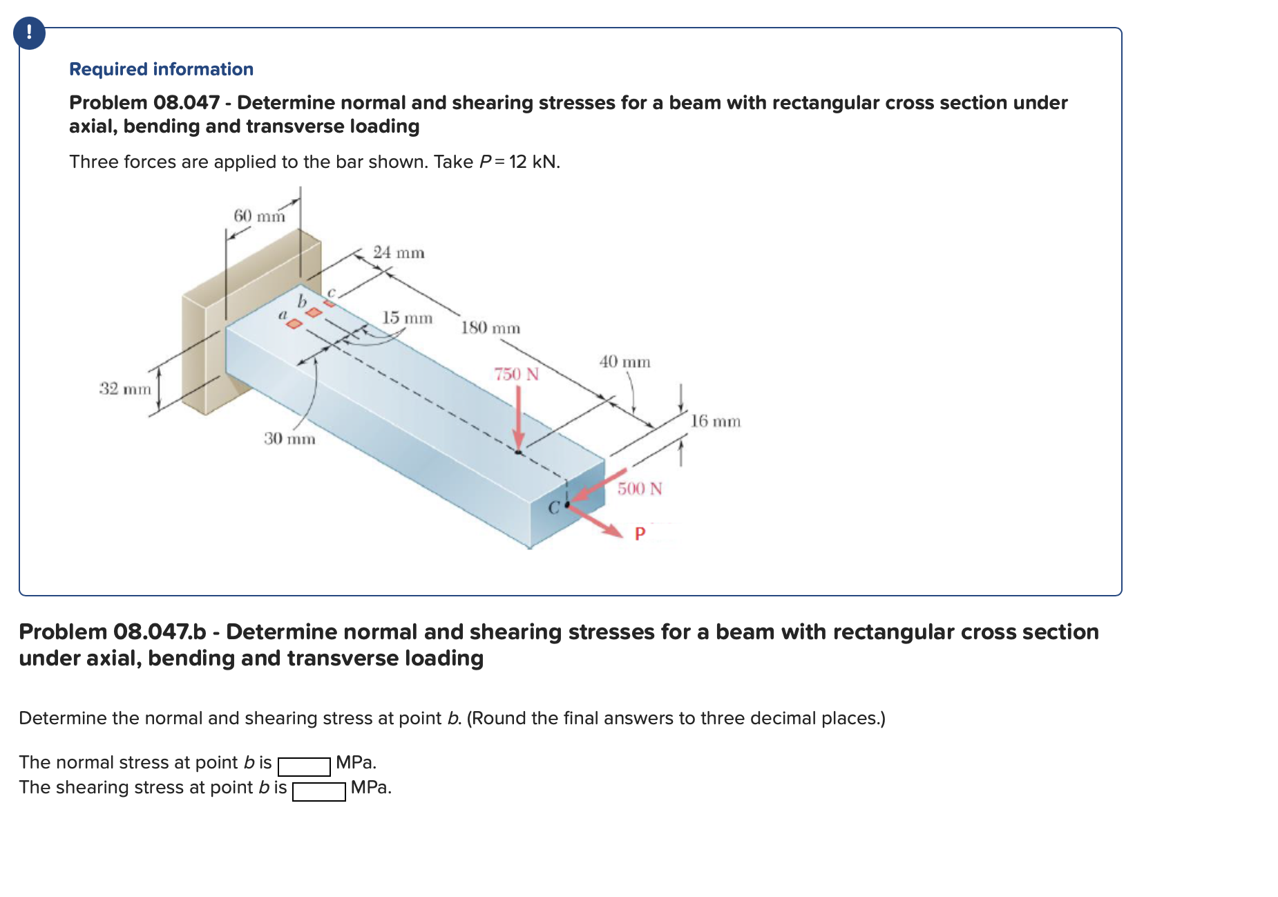 Solved !Required informationProblem 08.047 - ﻿Determine | Chegg.com
