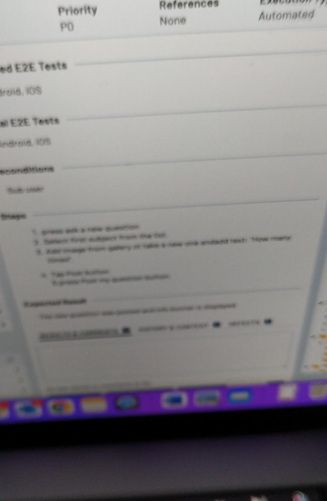 Priority P0 References None Automated ed E2E Tests | Chegg.com