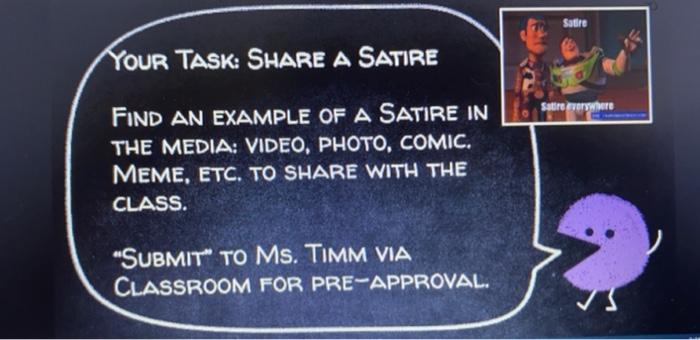 Solved can the example be a meme also please send a picture | Chegg.com