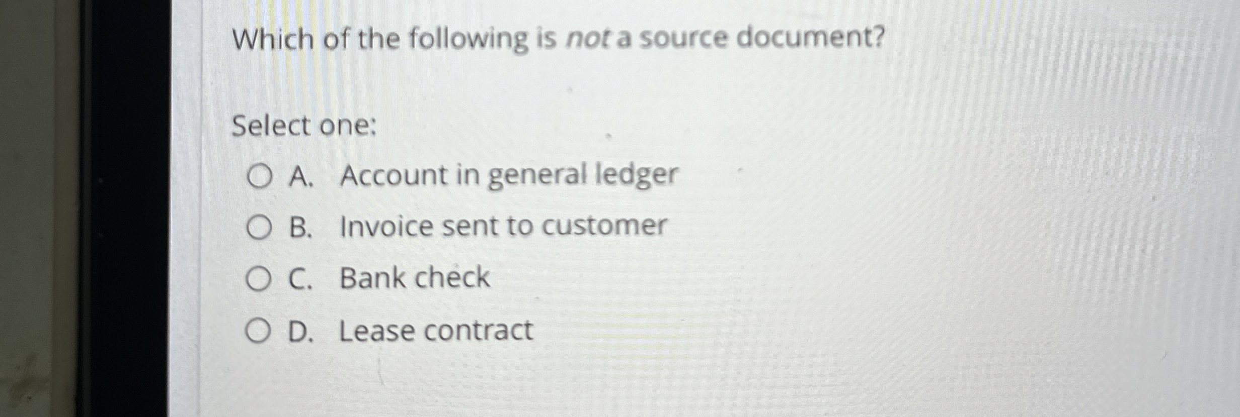 Solved Which of the following is not a source | Chegg.com