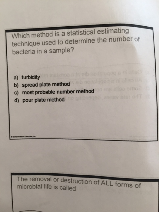 Solved Which method is a statistical estimating technique | Chegg.com