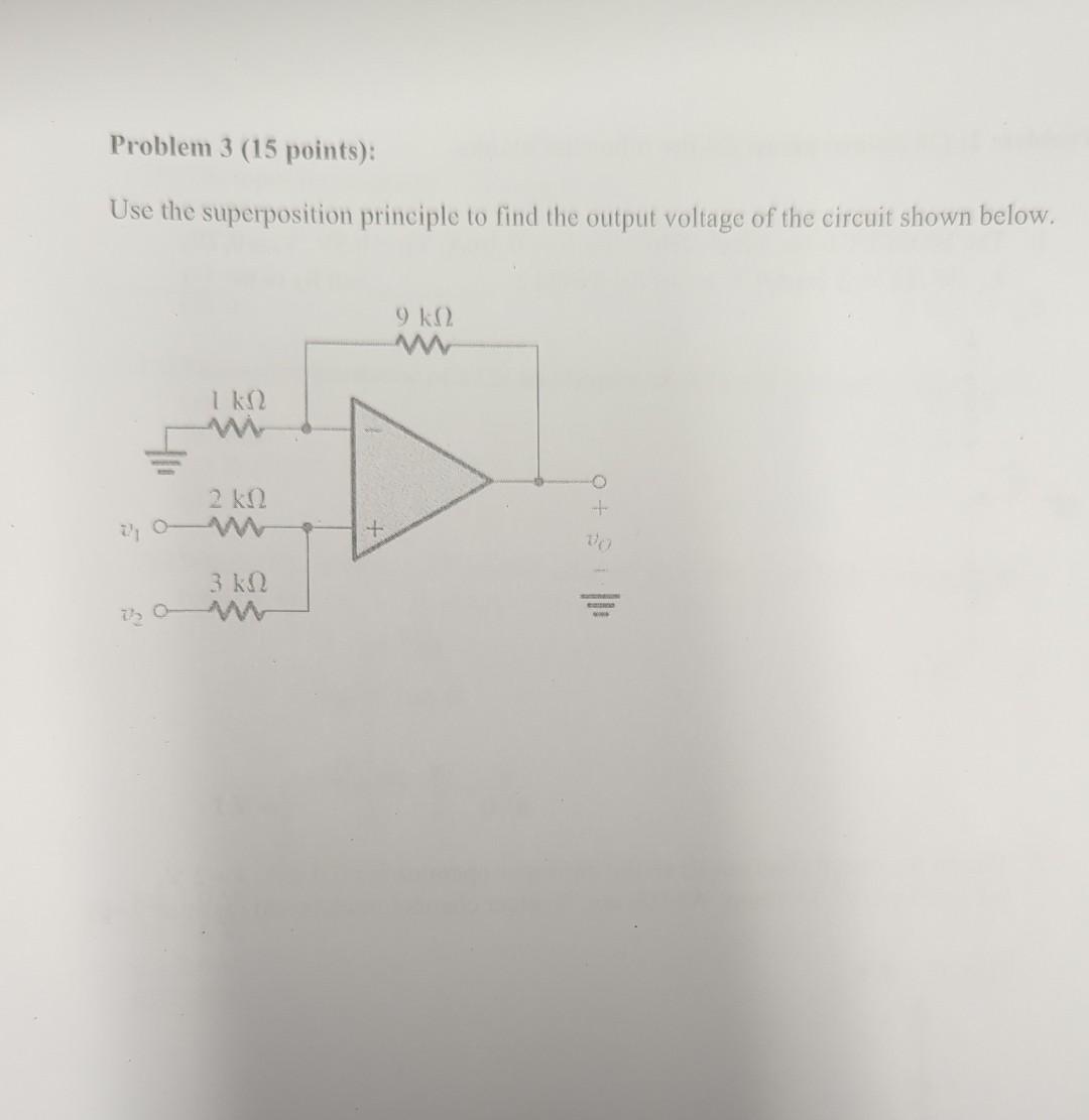 Solved Problem 3 (15 points): Use the superposition | Chegg.com