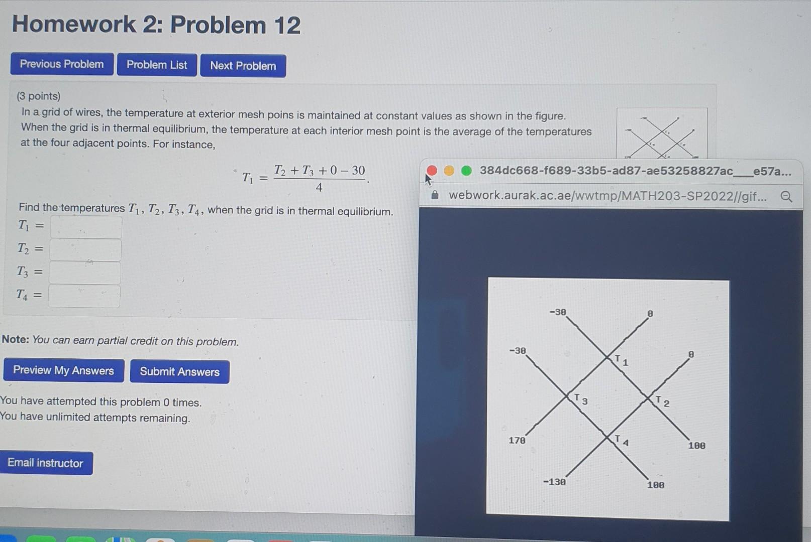 Solved Homework 2: Problem 12 Previous Problem Problem List | Chegg.com