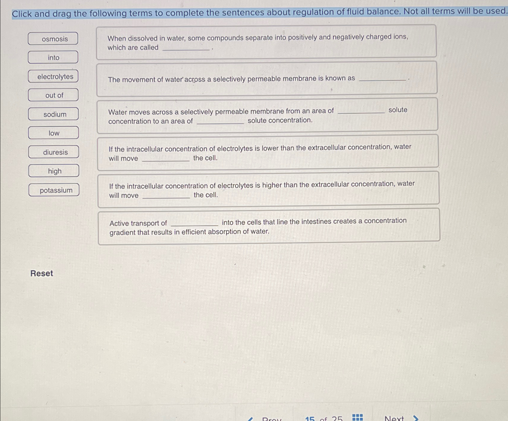 Solved Click and drag the following terms to complete the | Chegg.com