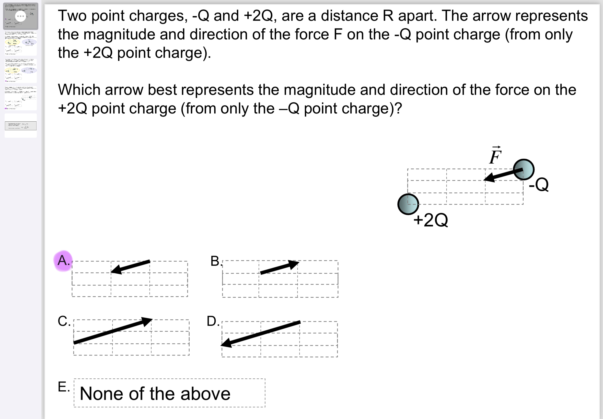 Solved Cargas de dos puntos,-Q ﻿y+2Q , ﻿están a una | Chegg.com