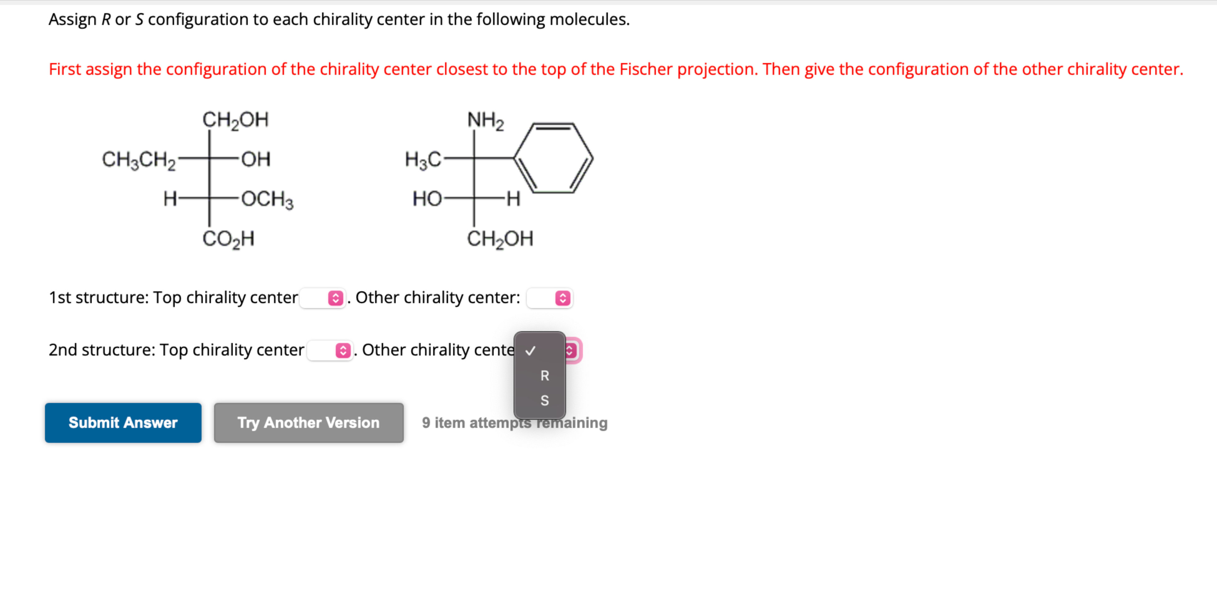 Solved Assign R ﻿or S ﻿configuration to each chirality | Chegg.com