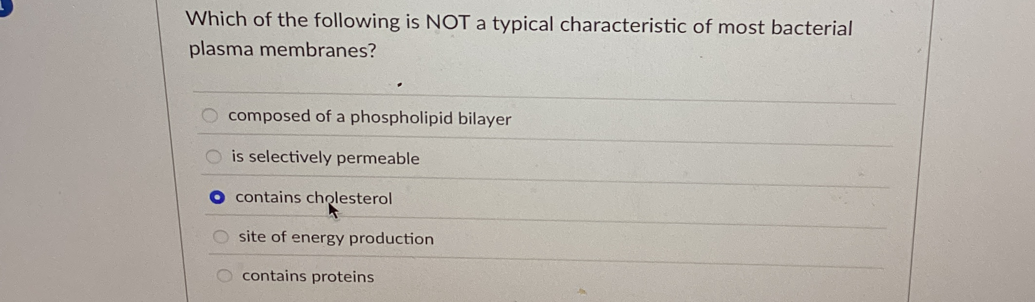 Solved Which of the following is NOT a typical | Chegg.com
