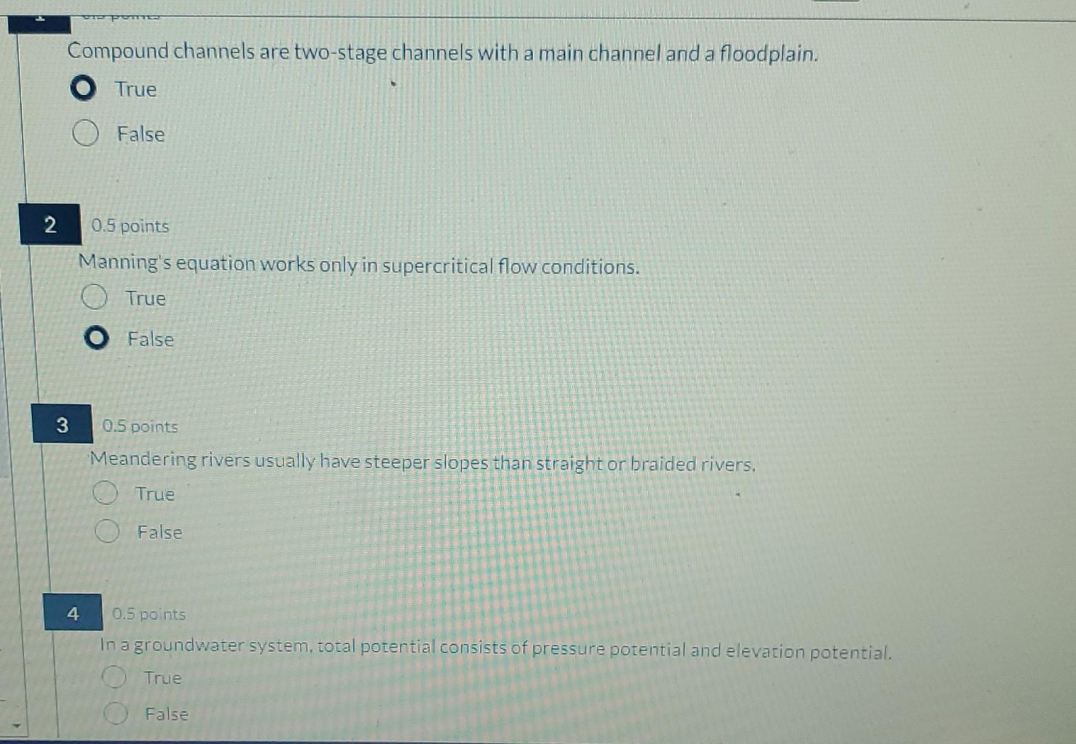 Solved Compound channels are two-stage channels with a main | Chegg.com