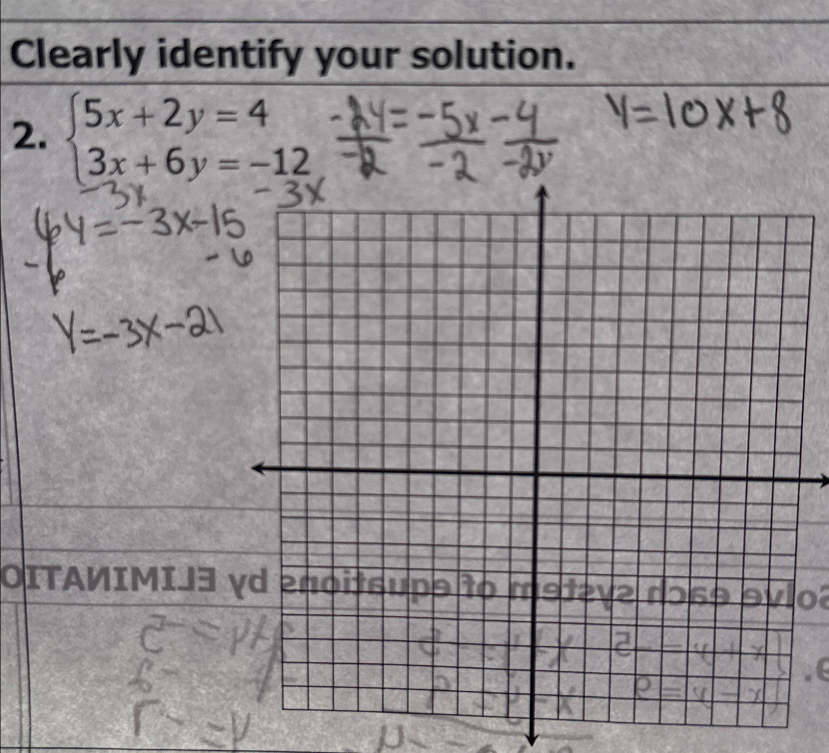 Solved Clearly identify your solution. | Chegg.com Solved Clearly identify your solution. | Chegg.com
