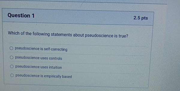 Solved Question 1Which of the following statements about | Chegg.com