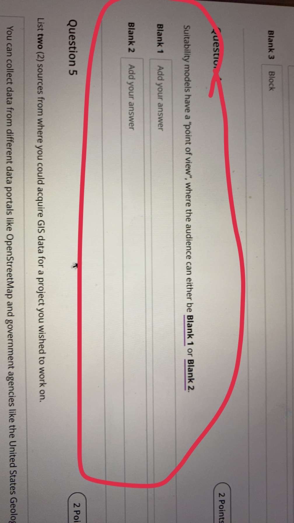 Solved Blank 3BlockSuitability models have a "point of | Chegg.com