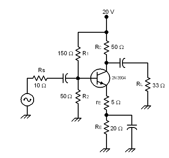 Solved The circuit below shows a power amplifier with | Chegg.com