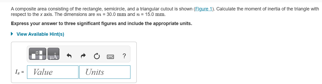 Solved A composite area consisting of ﻿the rectangle, | Chegg.com