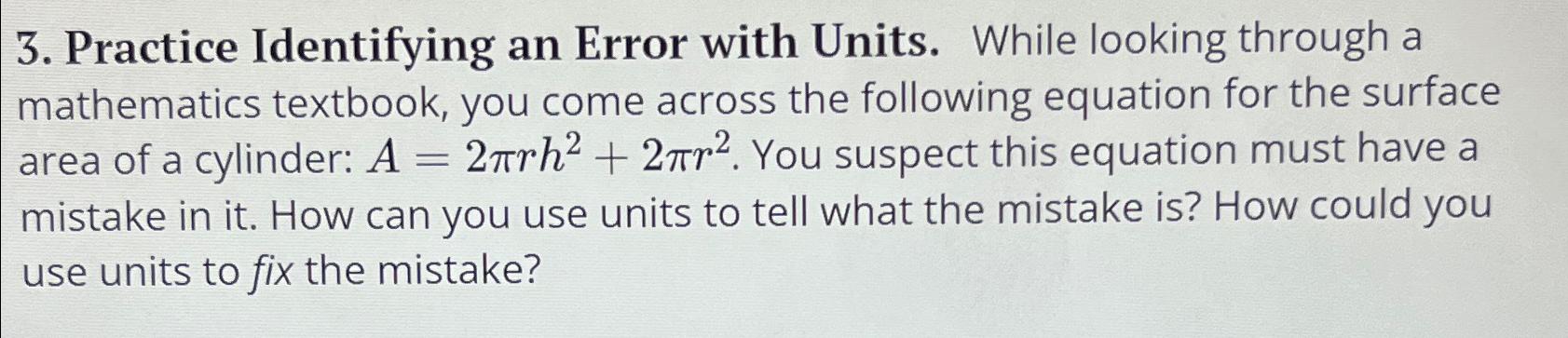 Solved How to solve...Practice Identifying an Error with | Chegg.com